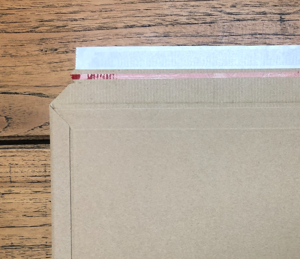 Fluted Card Mailers - Brown Fluted Cardboard Mailers w/ Peel & Seal ...