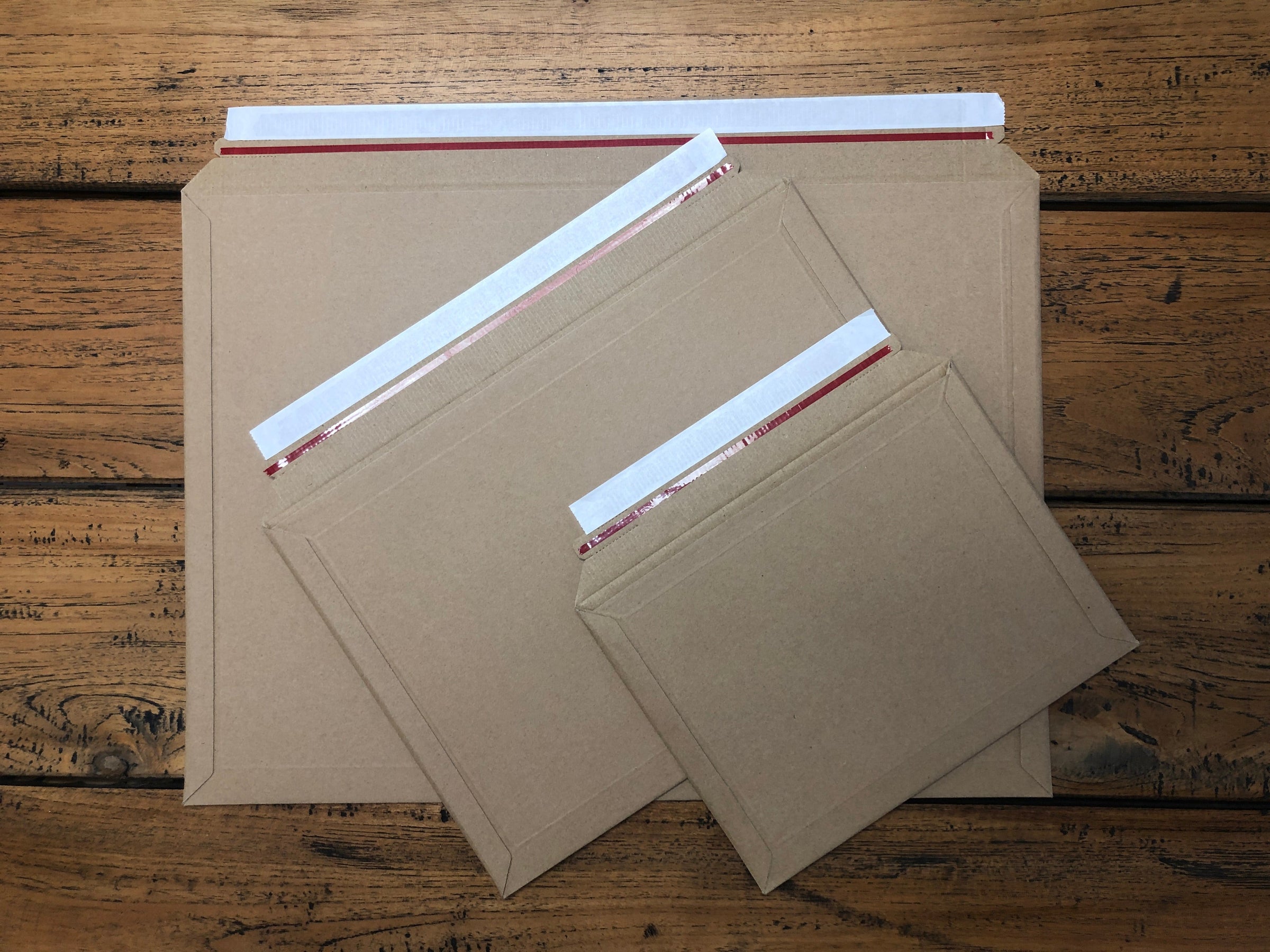 Fluted Card Mailers - Brown Fluted Cardboard Mailers w/ Peel & Seal ...