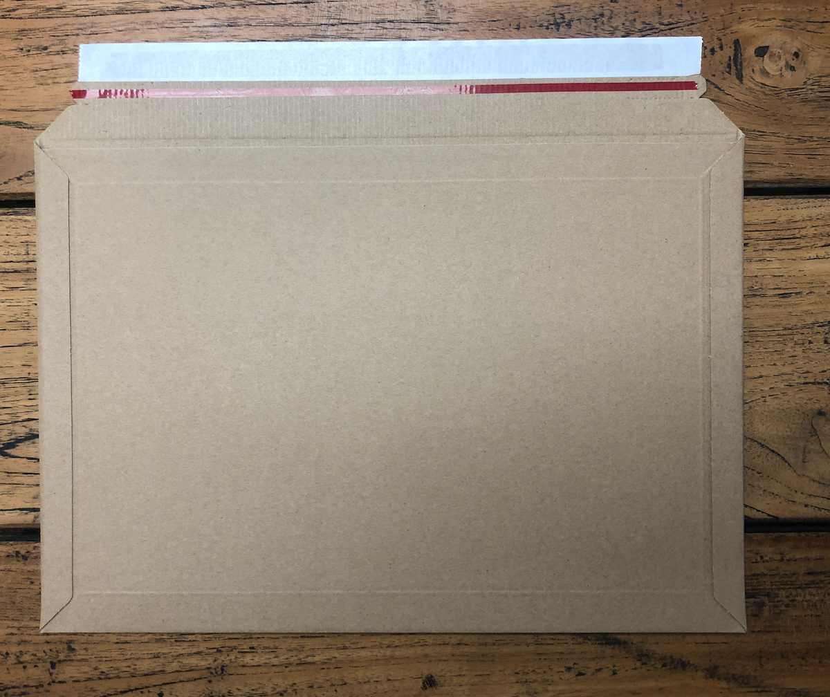 Fluted Card Mailers - Brown Fluted Cardboard Mailers w/ Peel & Seal ...